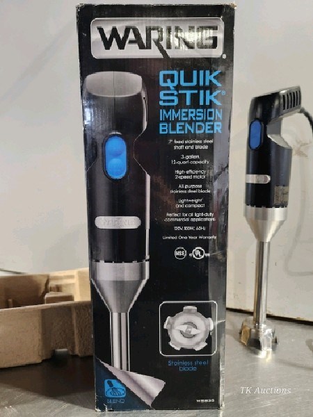 TK Auctions - Waring Commercial Quik Stix Light Duty Stick Immersion ...
