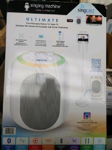 TK Auctions - The Singing Machine Singcast Ultimate Karaoke Machine