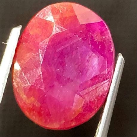 TK Auctions - 4.65 ct Authenticated Natural Untreated Ruby Gemstone ...