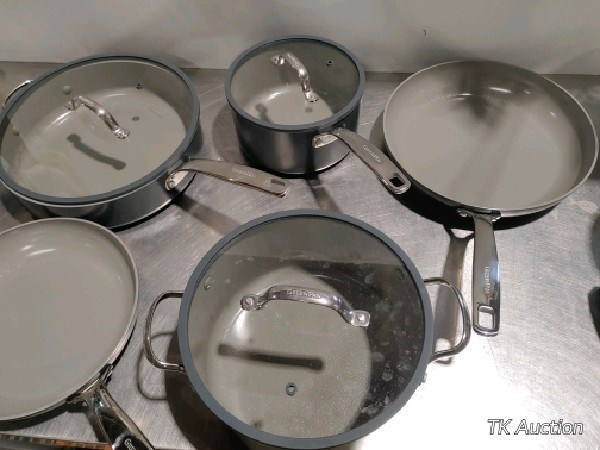 TK Auctions - GreenPan Eras Ceramic Non stick Cookware set