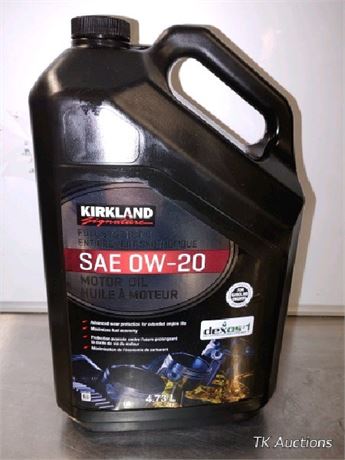 TK Auctions - SAE OW-20 motor oil Kirkland Signature