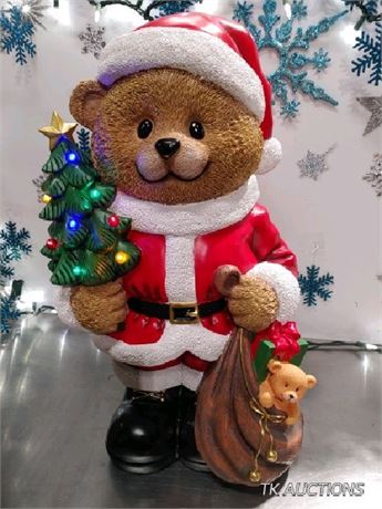 TK Auctions - Bear Greeter with Christmas Tree
