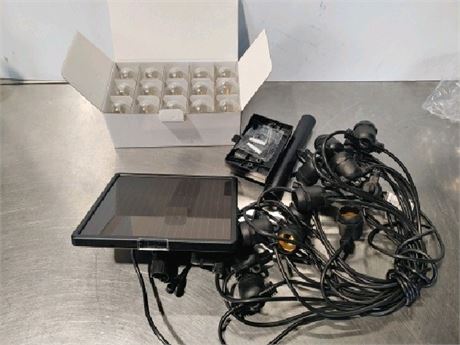 TK Auctions - Sunforce 15 LED Solar String Lights with Remote Control