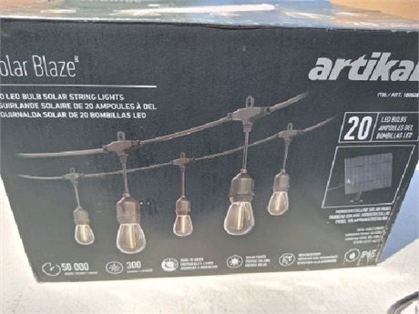 TK Auctions - Artika Blaze LED Outdoor Solar String Lights