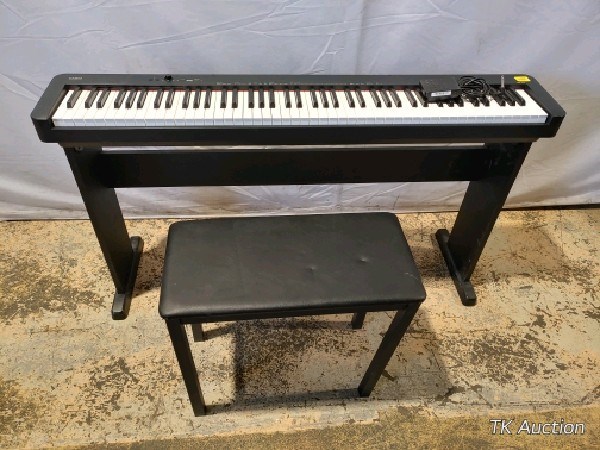 TK Auctions - Casio Ultra Compact 88 Note Digital Piano with Bench, Black