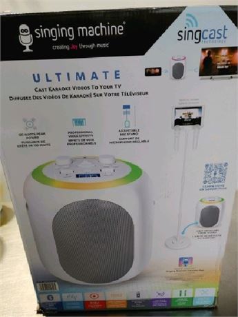 TK Auctions - The Singing Machine Singcast Ultimate Karaoke Machine