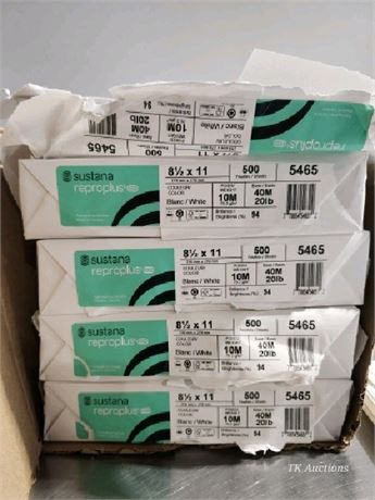 TK Auctions - Sustana reproplus 8½x11in printer paper