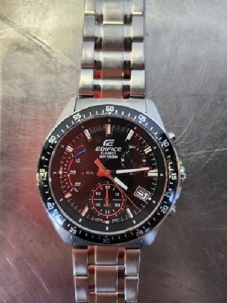 TK Auctions - Casio Ediface Black Dial Men's