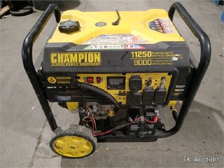 TK Auctions - Champion 11,250 Watt Gas Portable Generator