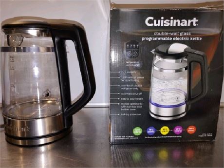 TK Auctions - Cuisinart Digital Double Layer Glass Tea Kettle