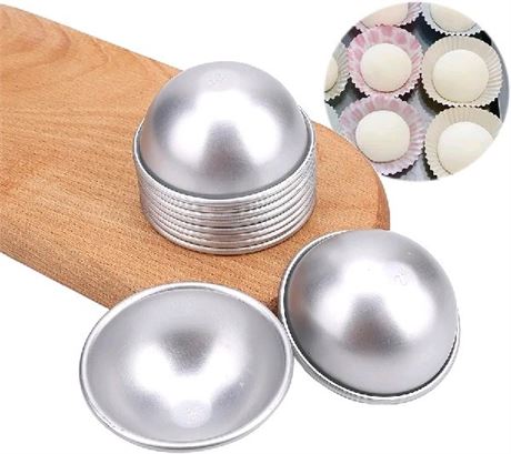 TK Auctions - Half Ball Hemisphere Aluminium Snow Ball Molds