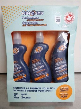 TK Auctions - Kinesys Performance 30 SPF Sunscreen