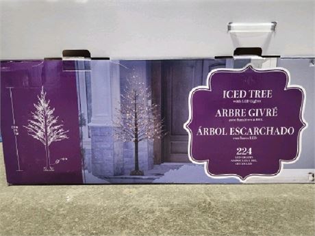 TK Auctions - Iced Tree with LED Lights