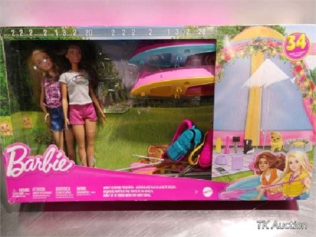 TK Auctions - Barbie Outdoor Camping Adventure Playset