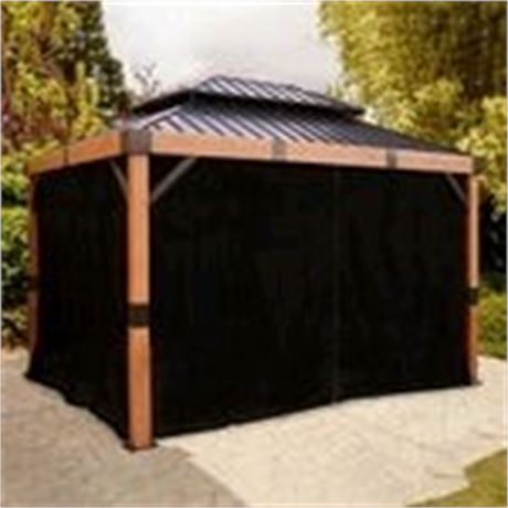 TK Auctions - Sojag Gazebo Summer Curtains