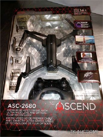 TK Auctions - ASC-2680 Ascend Aeronautics Premium HD Video Drone with ...