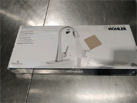 TK Auctions - Kohler Maxton Touchless Pull-down Kitchen Faucet