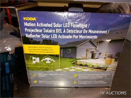 TK Auctions - KODA Motion Activated Solar LED Floodlight