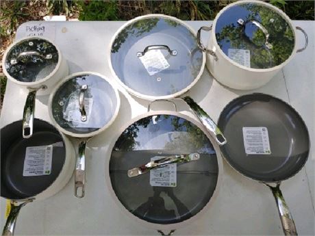 TK Auctions - GreenPan Eras Ceramic Non stick Cookware set, 12pc