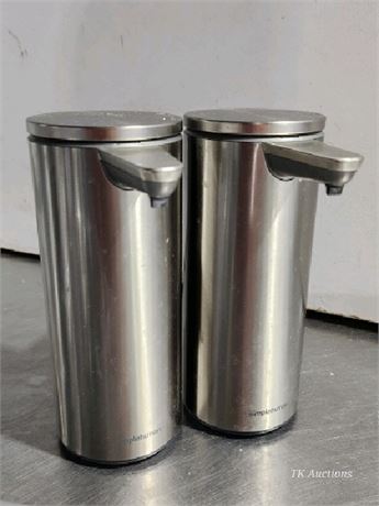 TK Auctions - Simplehuman Rechargeable Sensor Soap Dispenser, 2 pack