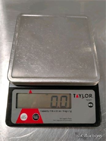 TK Auctions - Taylor Compact Digital Portion Scale - wrong weight displayed
